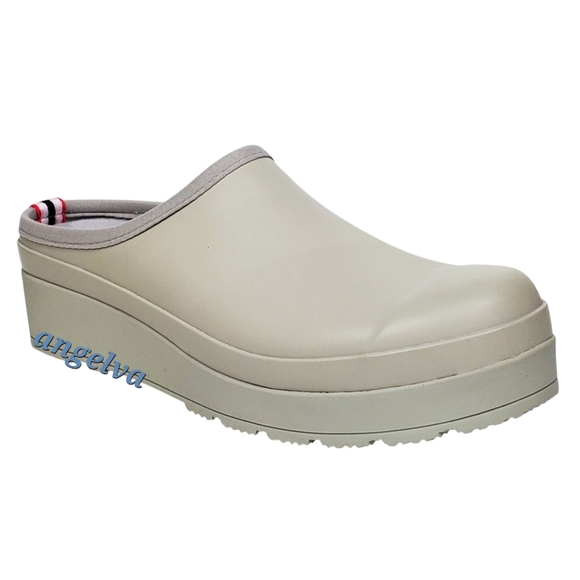 Hunter | Shoes | New Hunter Original Play Slip On Clogs Gray Waterproof ...